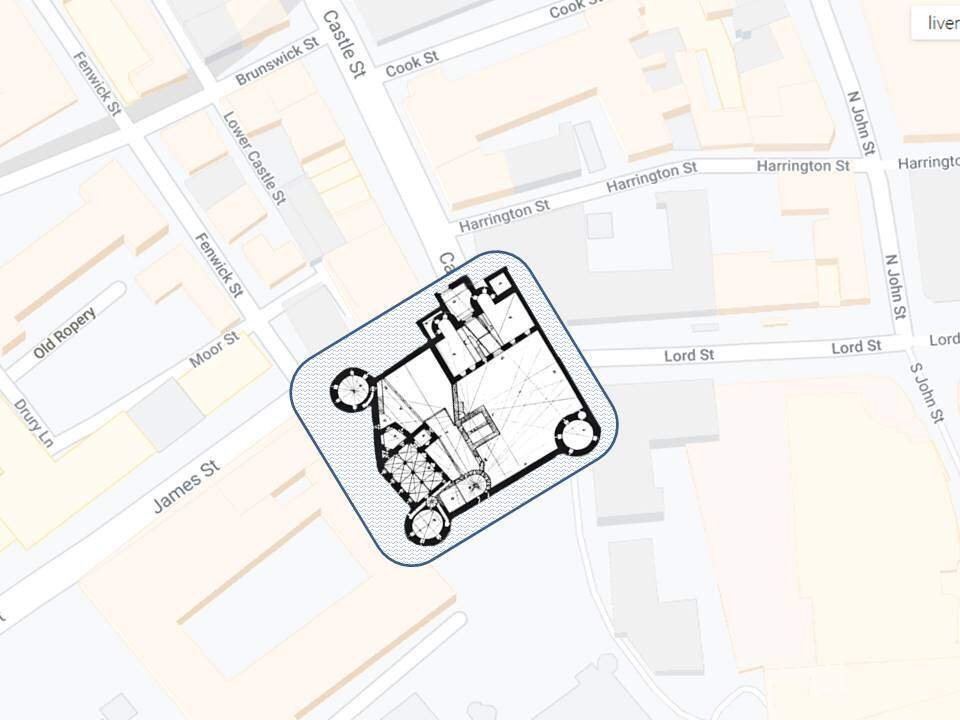 The History of Liverpool Castle - Then and Now photos